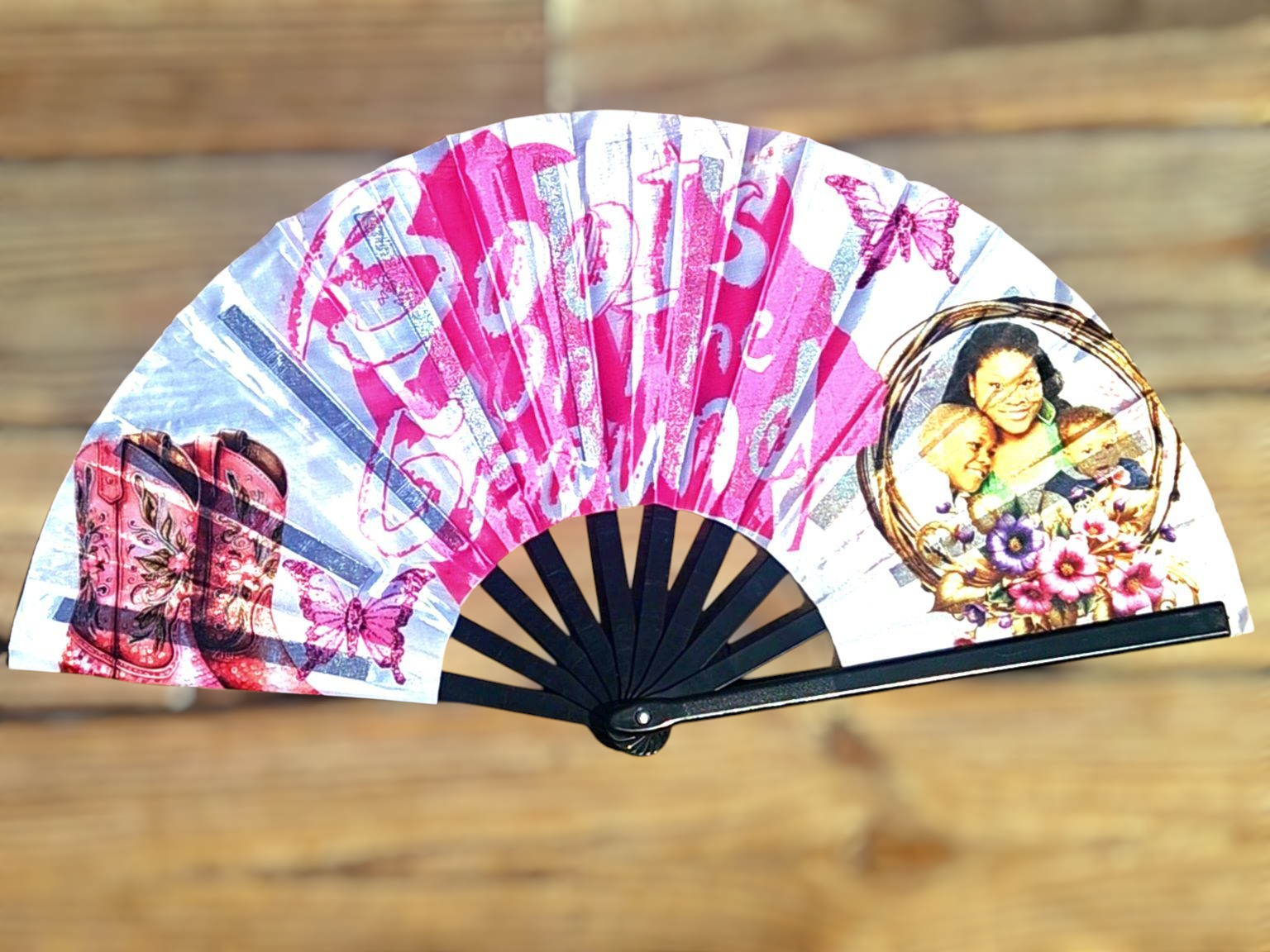 Custom clack fan – Jelani NYC Creations